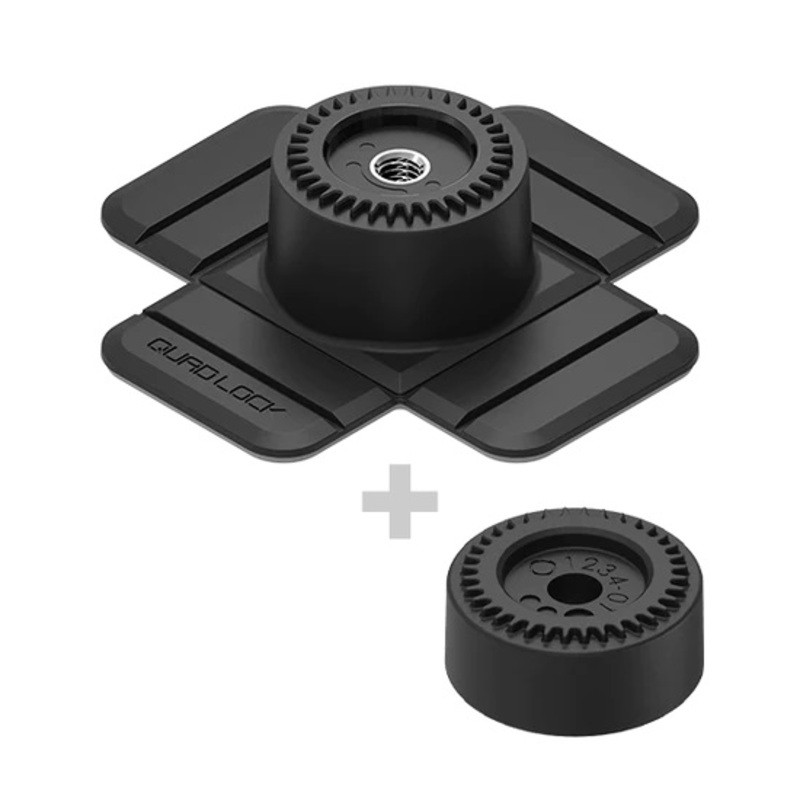 Base Flexible Adhésive Quad Lock 360