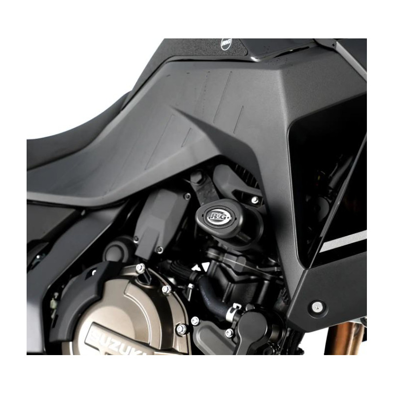 Tampon de protection Noir R&G Aero pour V-Strom 800 DE / Rally et SE ...