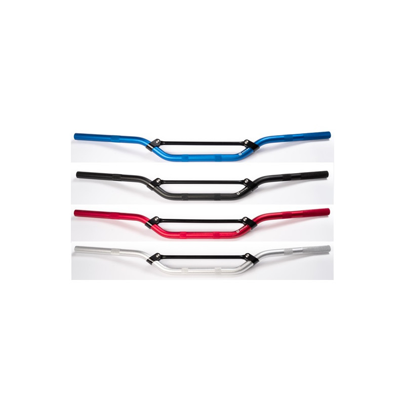 Guidon Alu UP Design 22.2mm (Silver, Noir, Rouge, Bleu)