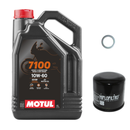 Pack Vidange Moto Guzzi V11 Le Mans NERO COR (2005) - Motul 7100 10w60 ...