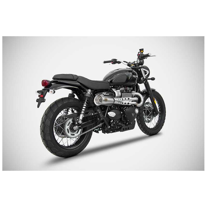 Ligne d'Échappement Tiger 70 Haut Racing Inox Embout Inox Zard pour ...