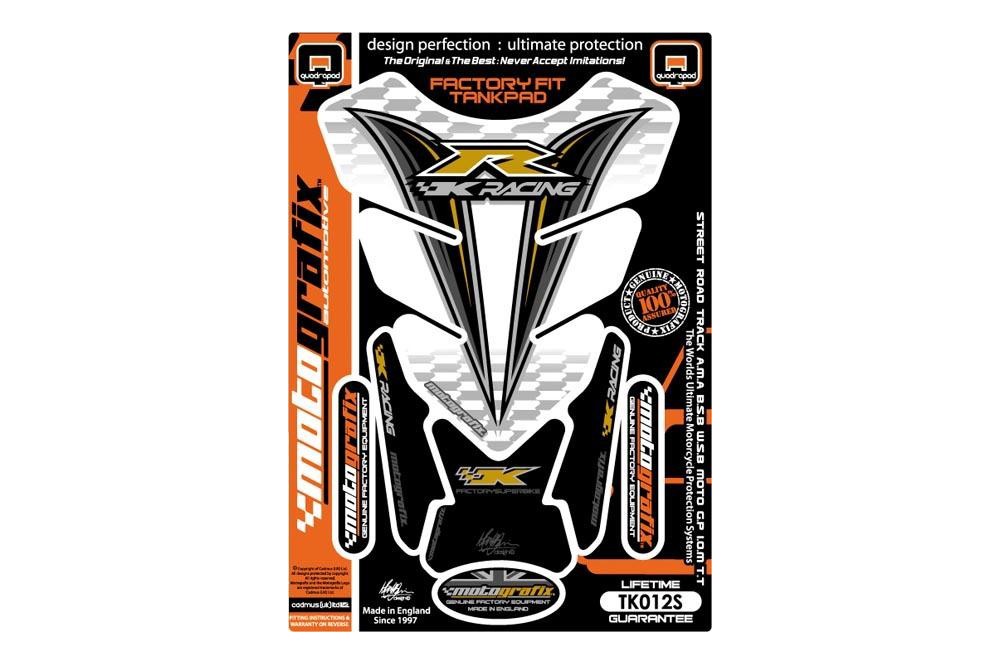 Protection de Réservoir Moto Universel Blanc - Noir - Or pour Kawasaki ...
