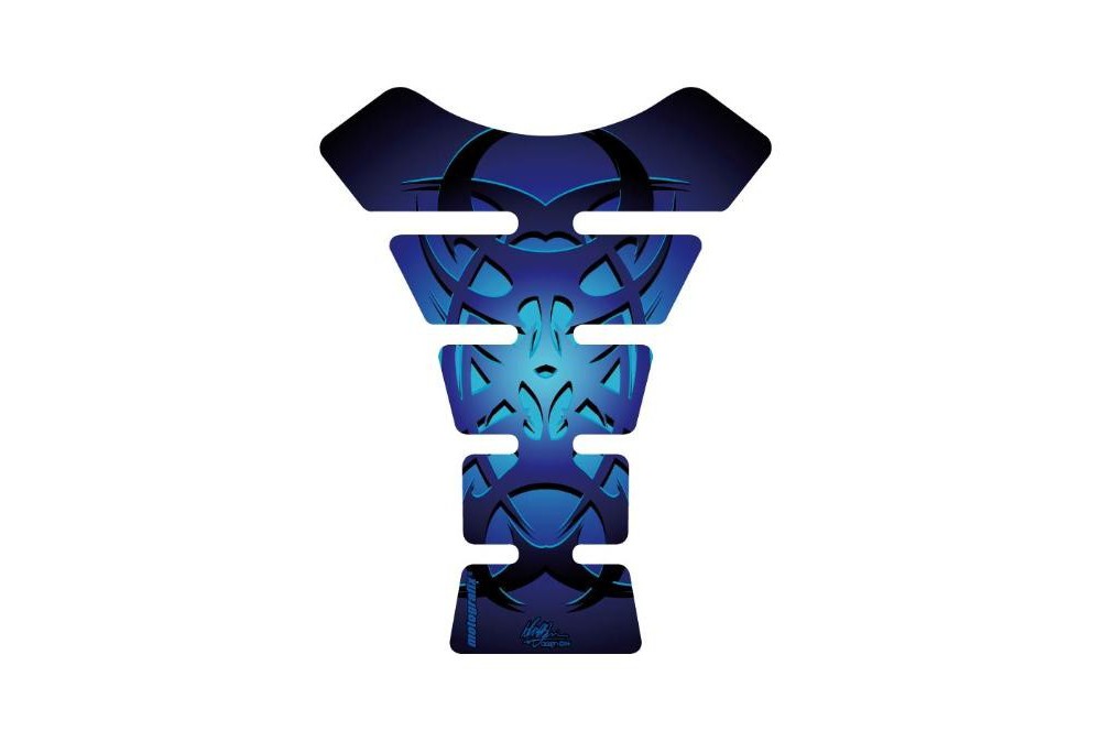 Protection de Réservoir Moto Universel STREET TRIBAL Bleu - Street Moto ...