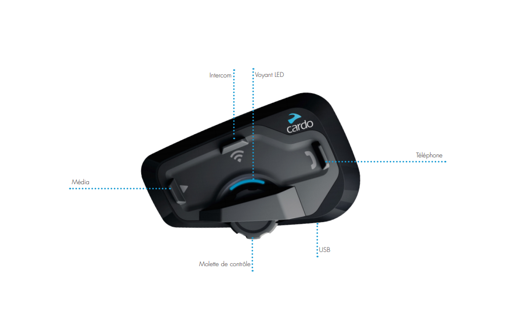 Intercom Moto CARDO FREECOM 4 + DUO JBL - Street Moto Piece