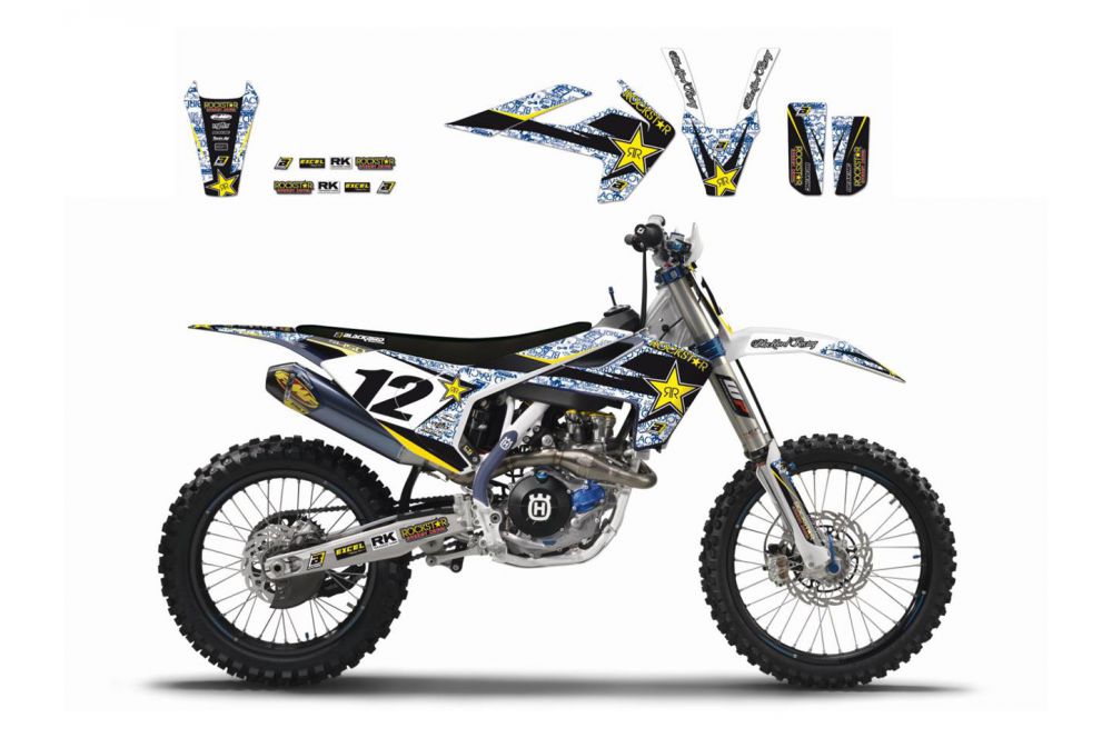 Kit Déco Husqvarna Rockstar Energy Drink pour FC250, FC350 et FC450 (19 ...