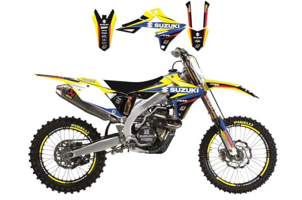 Kit Déco Suzuki Dream Graphic 4 pour RM85 (02-19) - Street Moto Piece